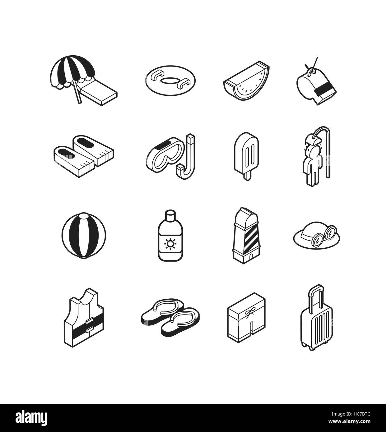 Summer season cosmetics Cut Out Stock Images & Pictures - Alamy