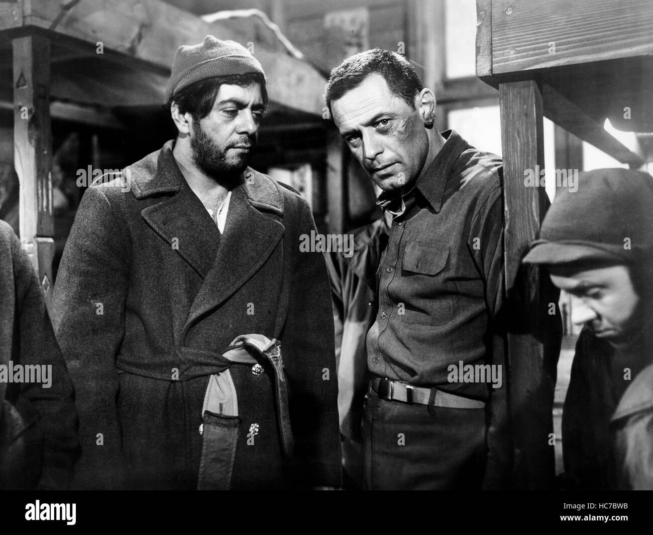 STALAG 17, from left: Robert Strauss, William Holden, Richard Erdman ...