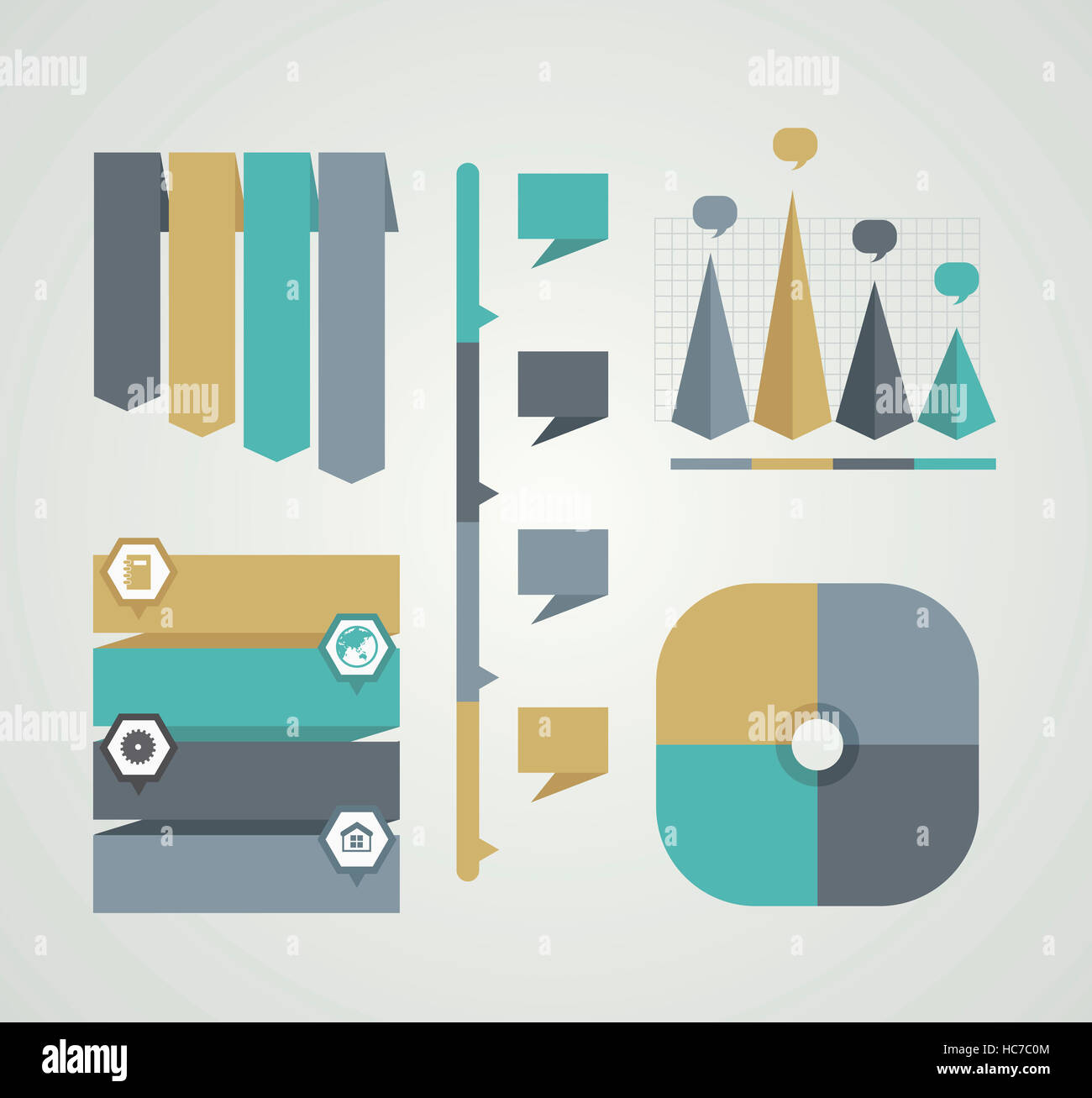 Infographic business elements Stock Photo - Alamy