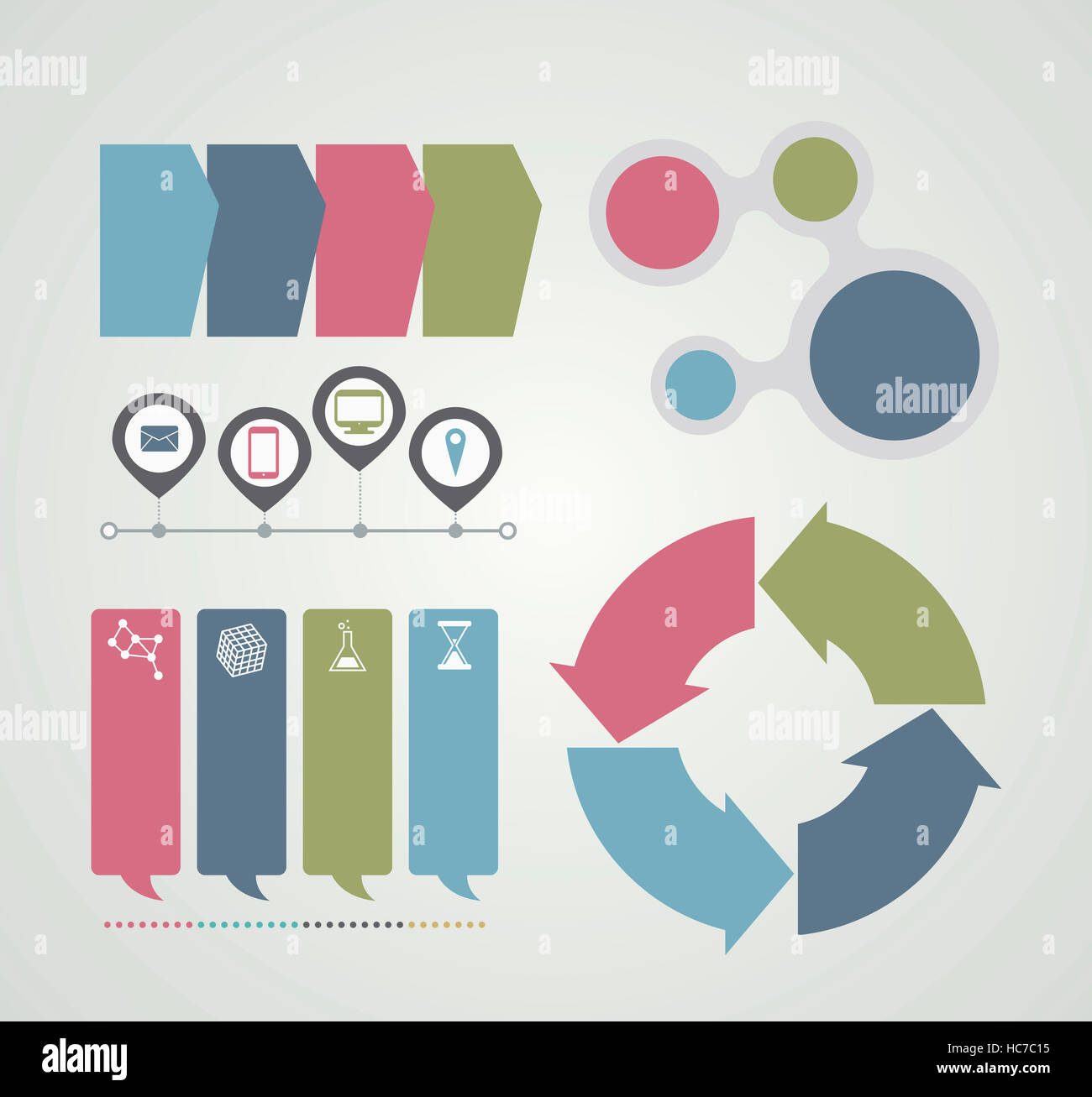 Infographic business elements Stock Photo - Alamy