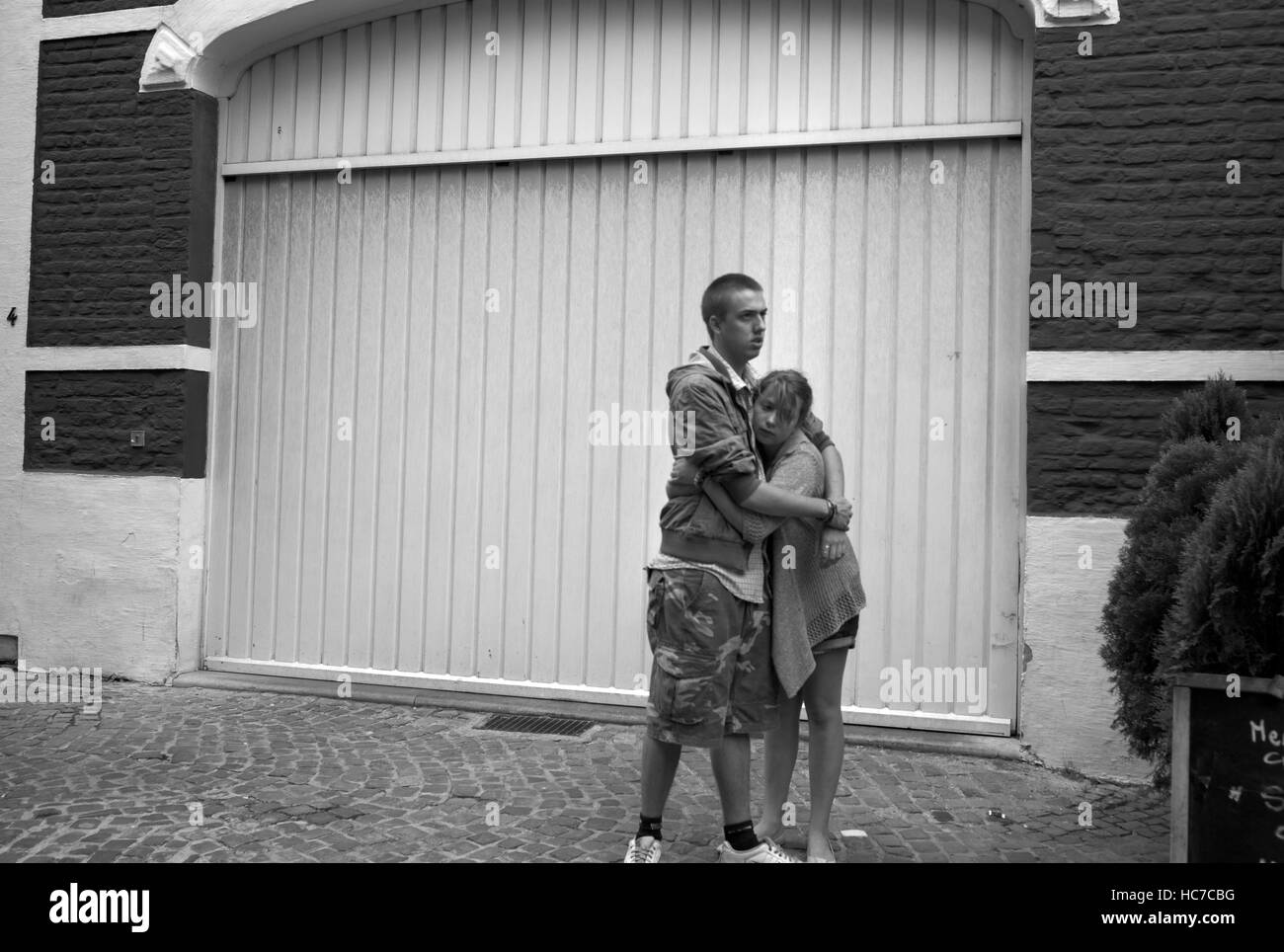 Two children, Bruges, Belgium Stock Photo - Alamy