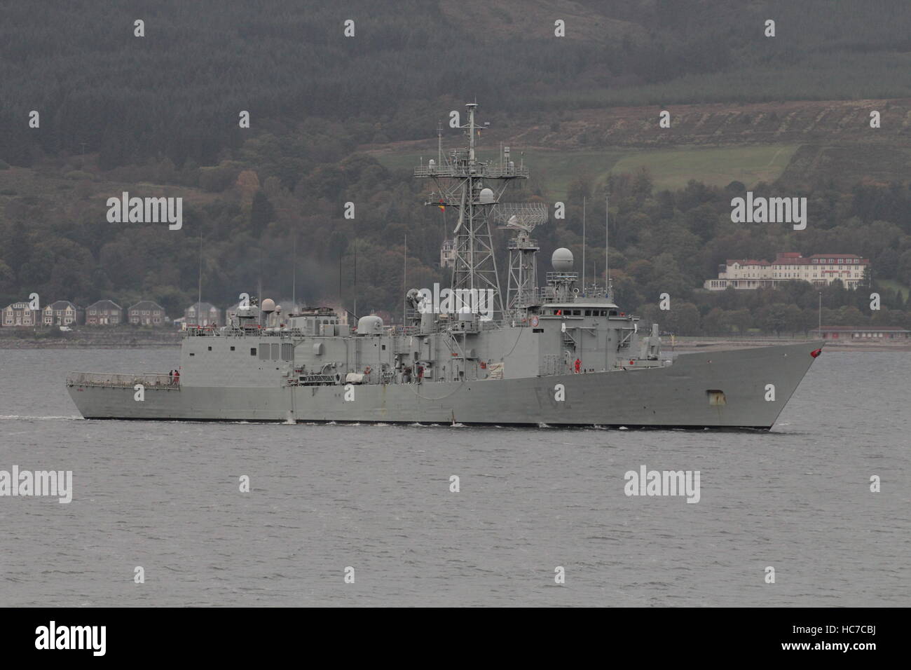 ESPS Canarias (F82), a Santa Maria-class frigate of the Spanish Navy ...