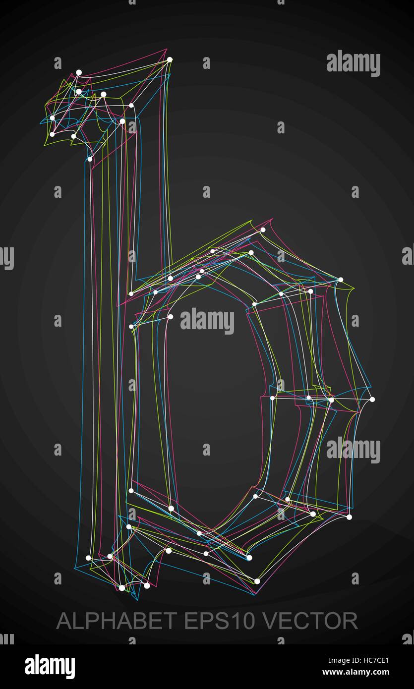 Letter b wireframe hi-res stock photography and images - Alamy