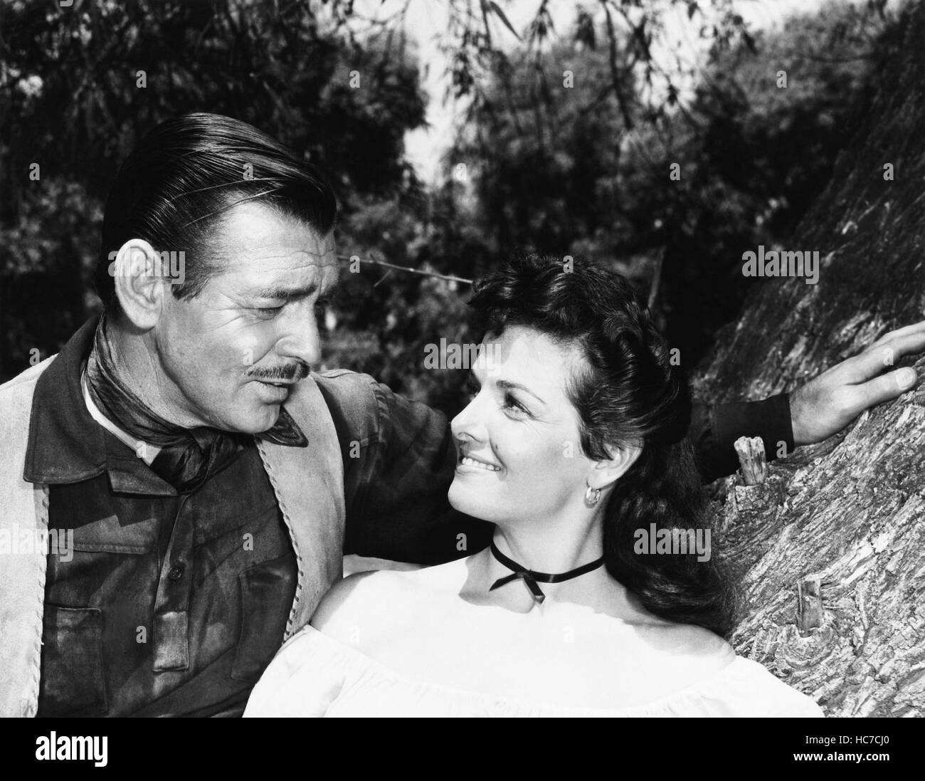THE TALL MEN, from left: Clark Gable, Jane Russell, 1955, TM ...