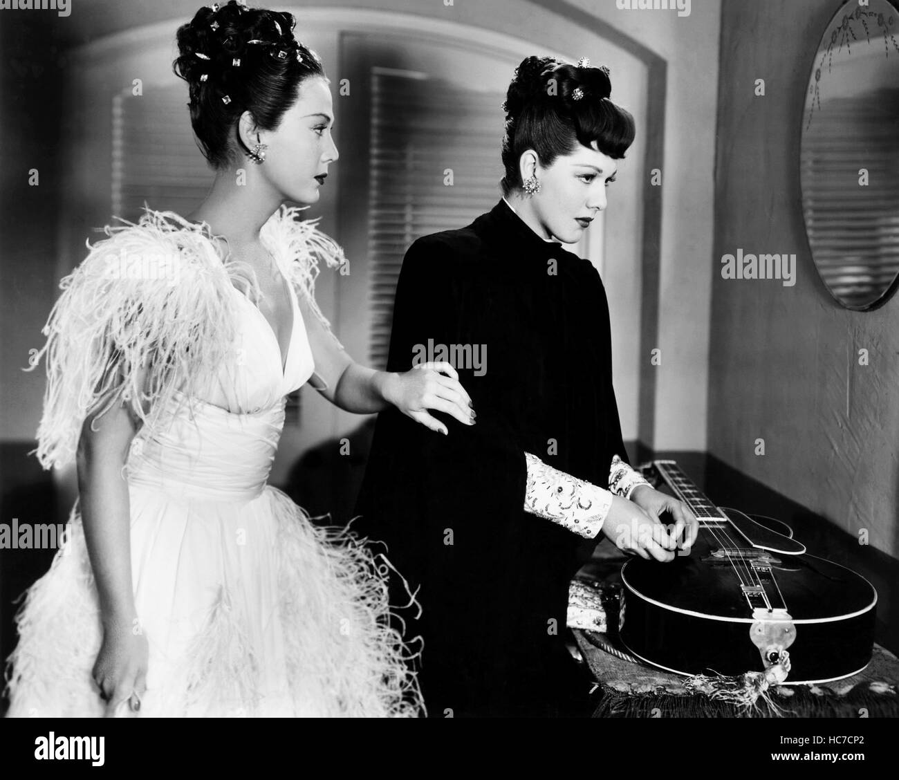 TANGIER, from left: Louise Allbritton, Maria Montez, 1946 Stock Photo ...