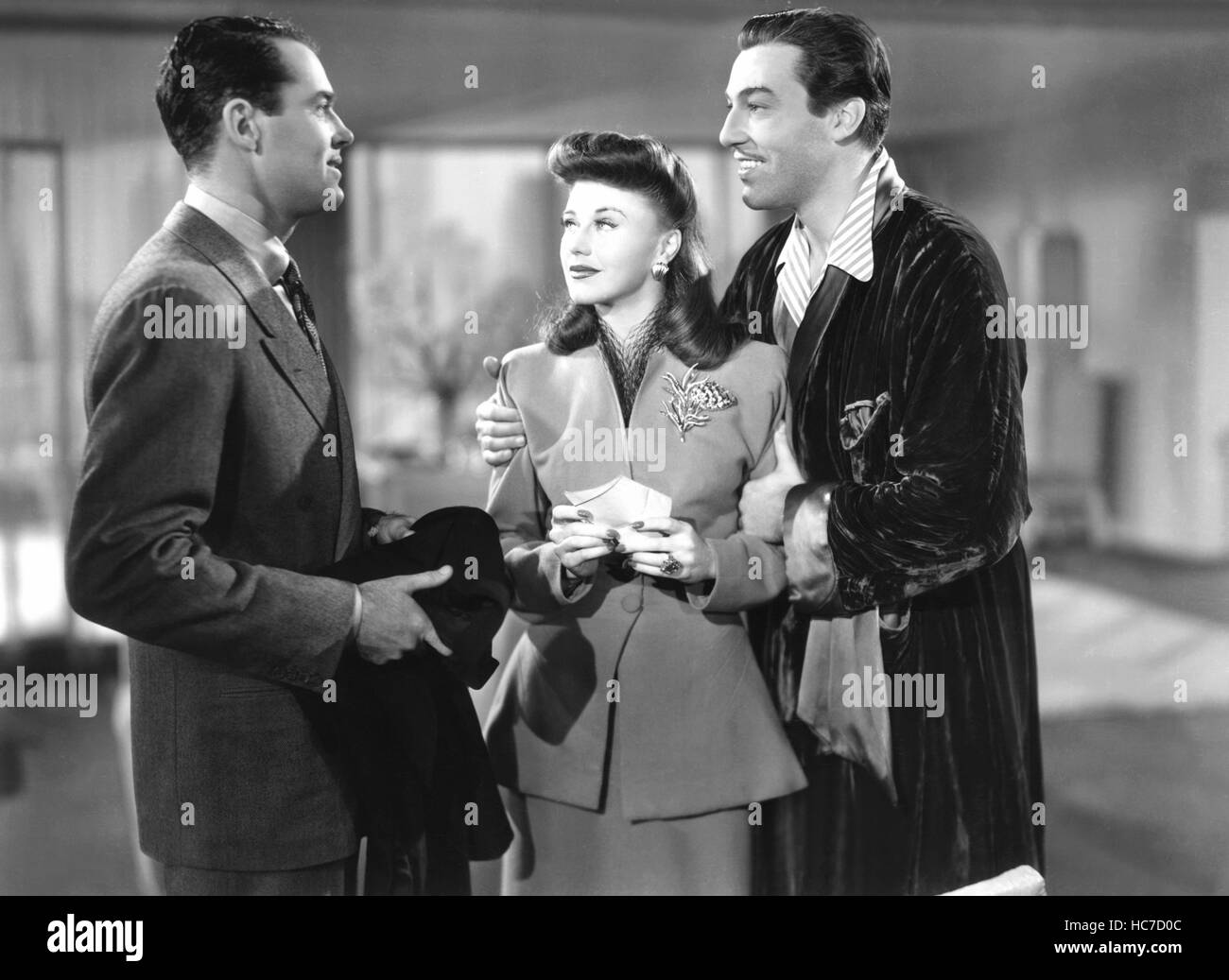 TALES OF MANHATTAN, from left: Henry Fonda, Ginger Rogers, Cesar Romero ...