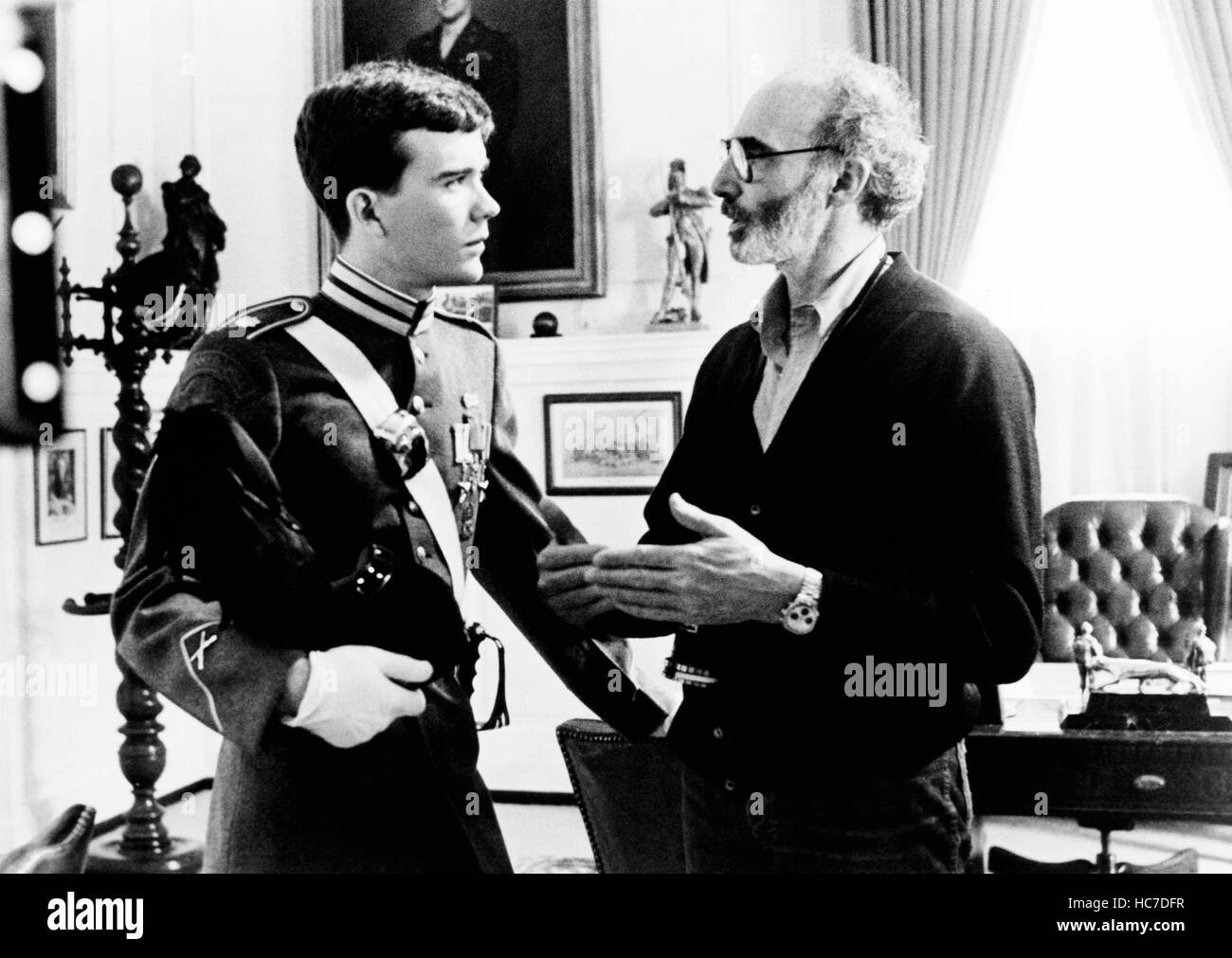 TAPS, from left: Timothy Hutton, director Harold Becker on set, 1981 ...