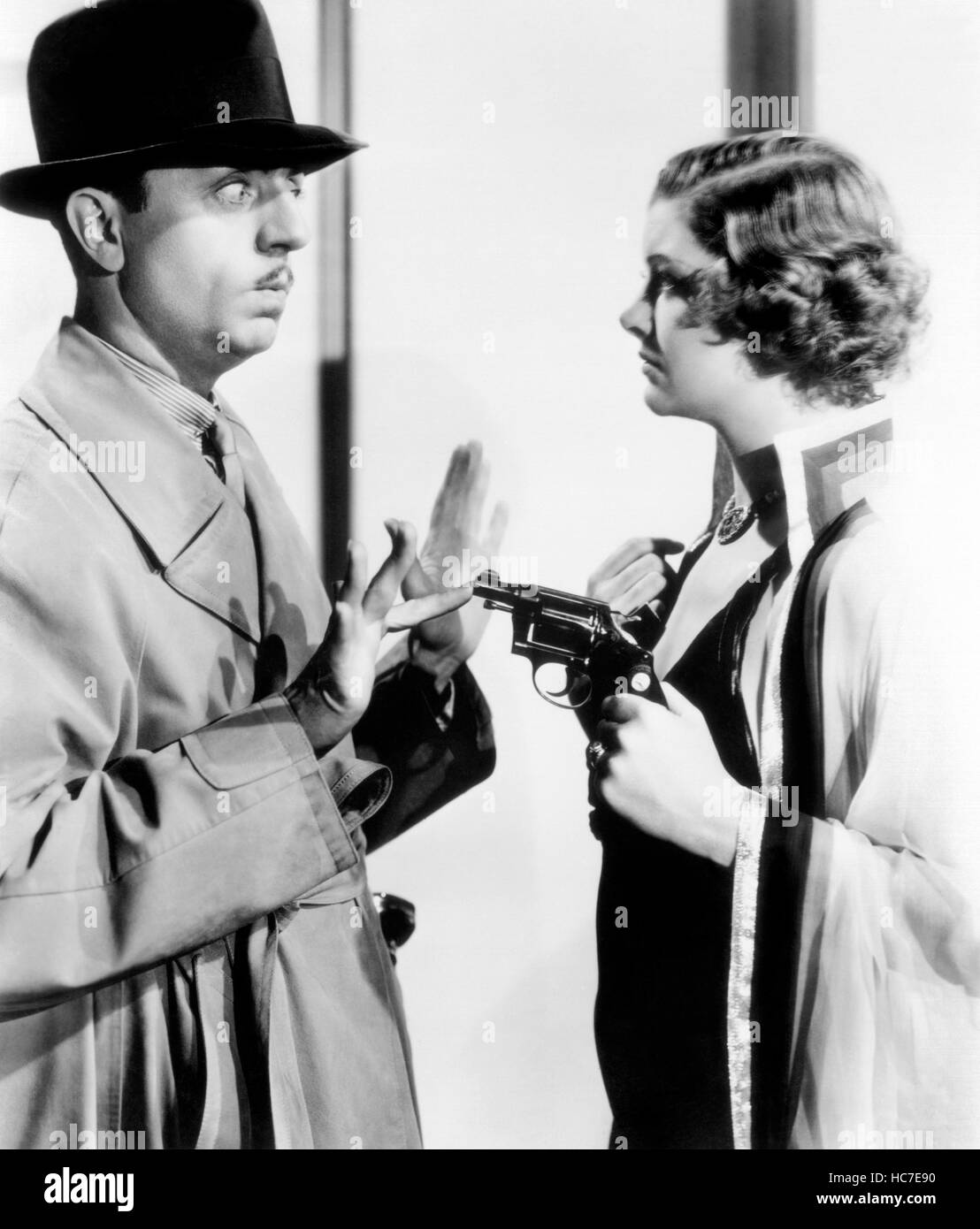 THE THIN MAN, from left, William Powell, Myrna Loy, 1934 Stock Photo ...