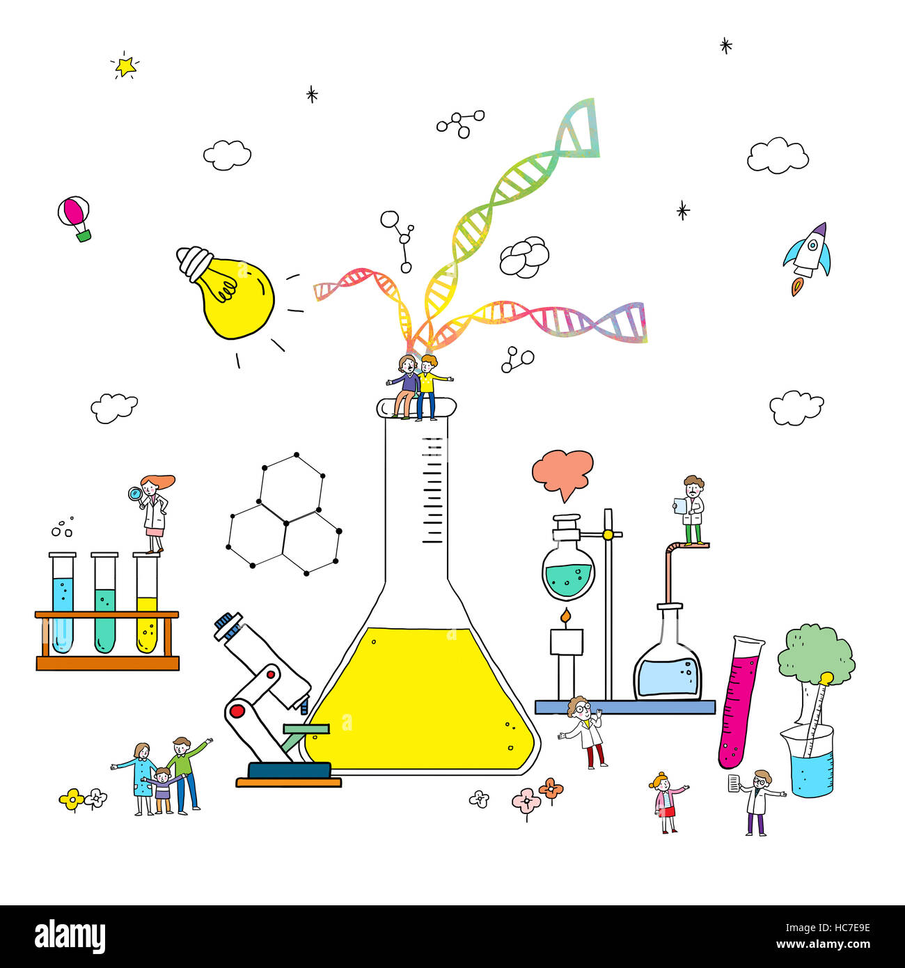 Subject of chemistry Stock Photo - Alamy