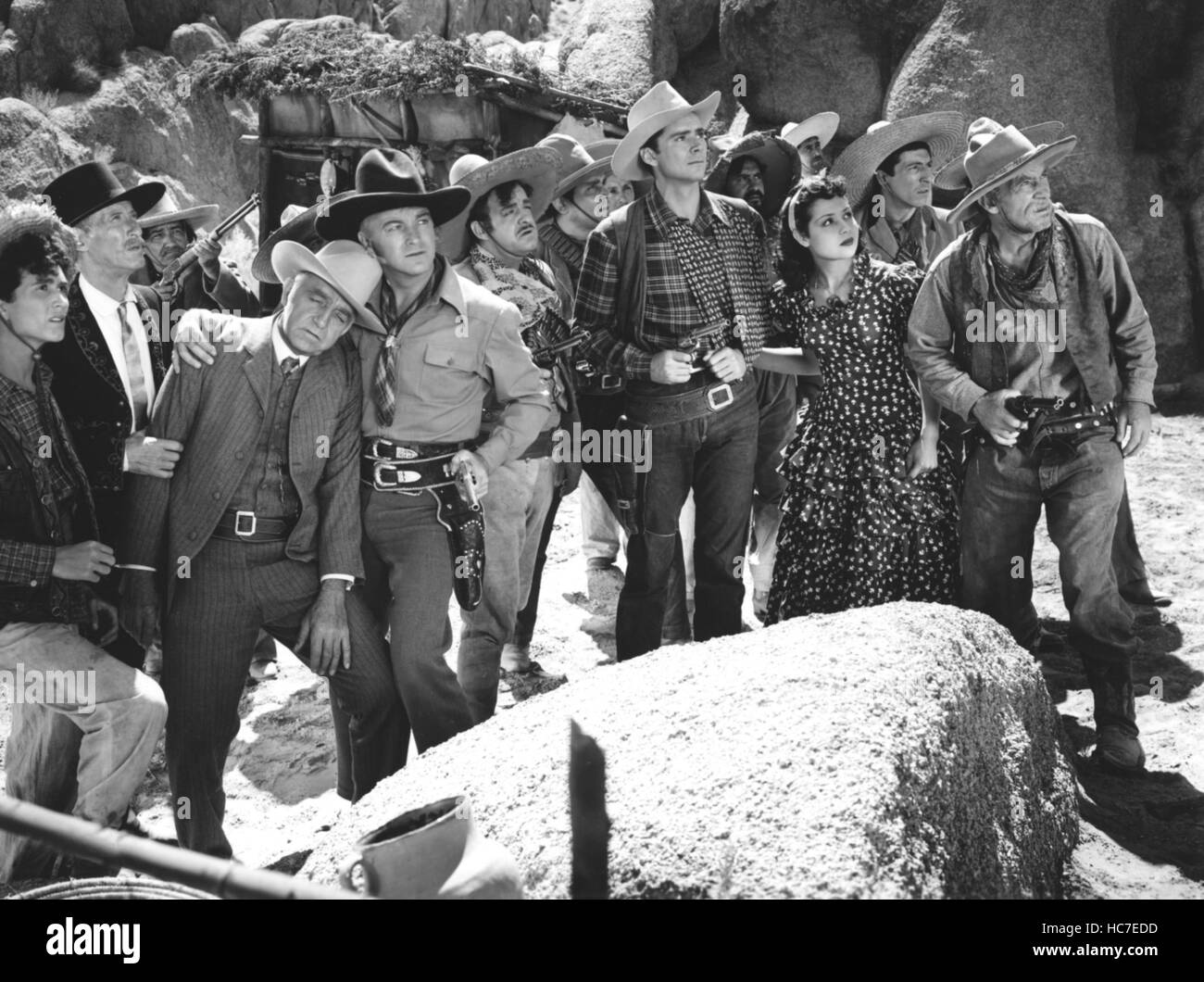 THREE MEN FROM TEXAS, Neyle Morrow, Andy Clyde, William Boyd, Russell ...