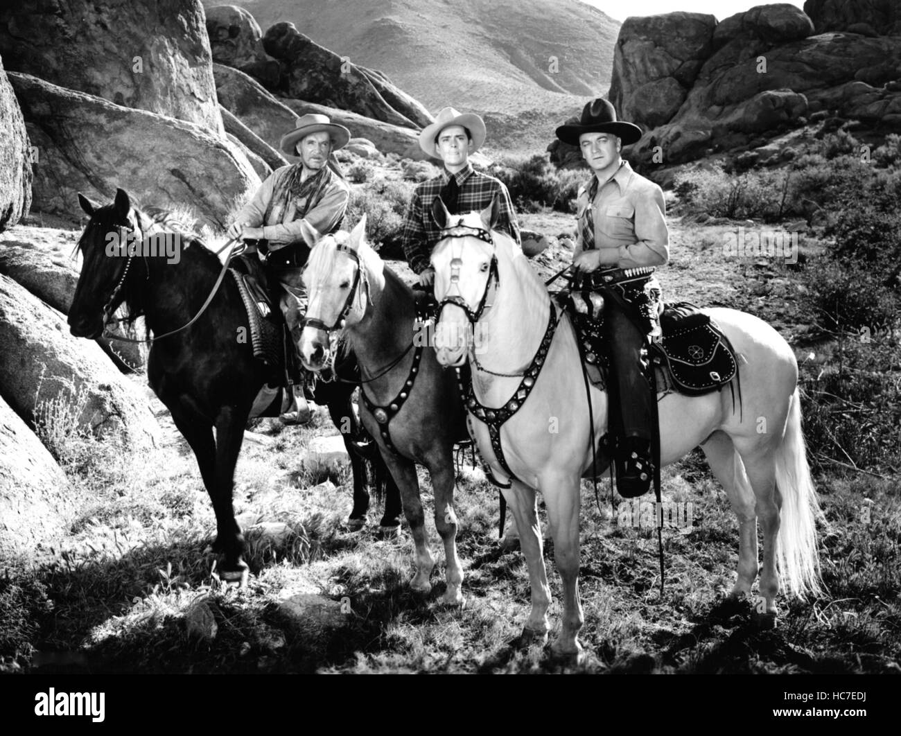 THREE MEN FROM TEXAS, Andy Clyde, Russell Hayden, William Boyd, 1940 ...