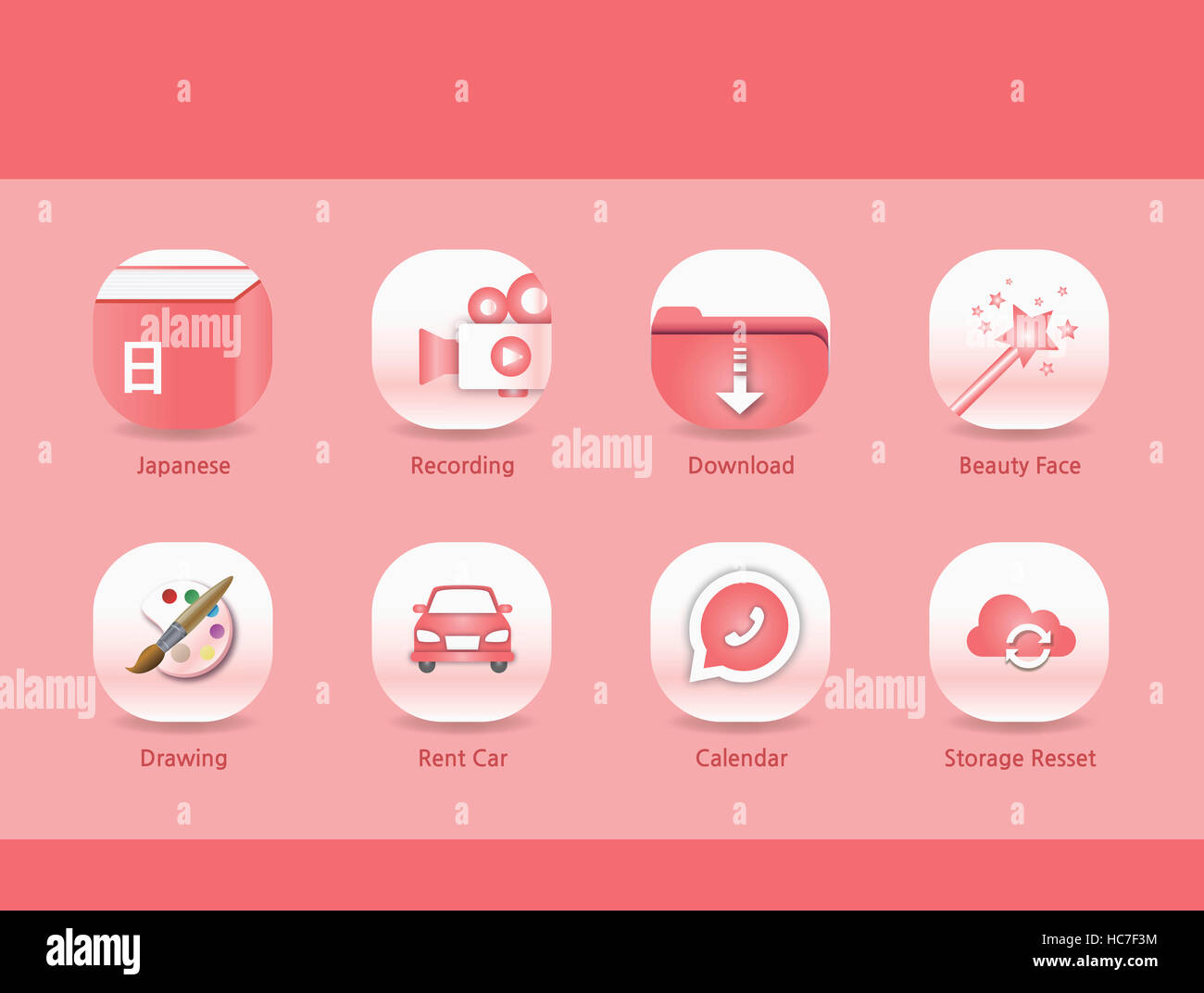 Various application icons Stock Photo - Alamy