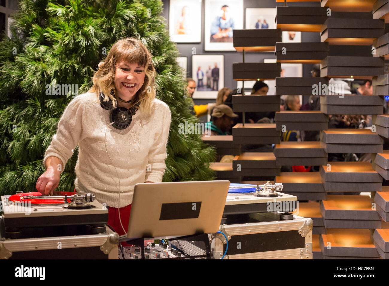 Detroit, Michigan - A worker at Shinola demonstrates the company's new ...