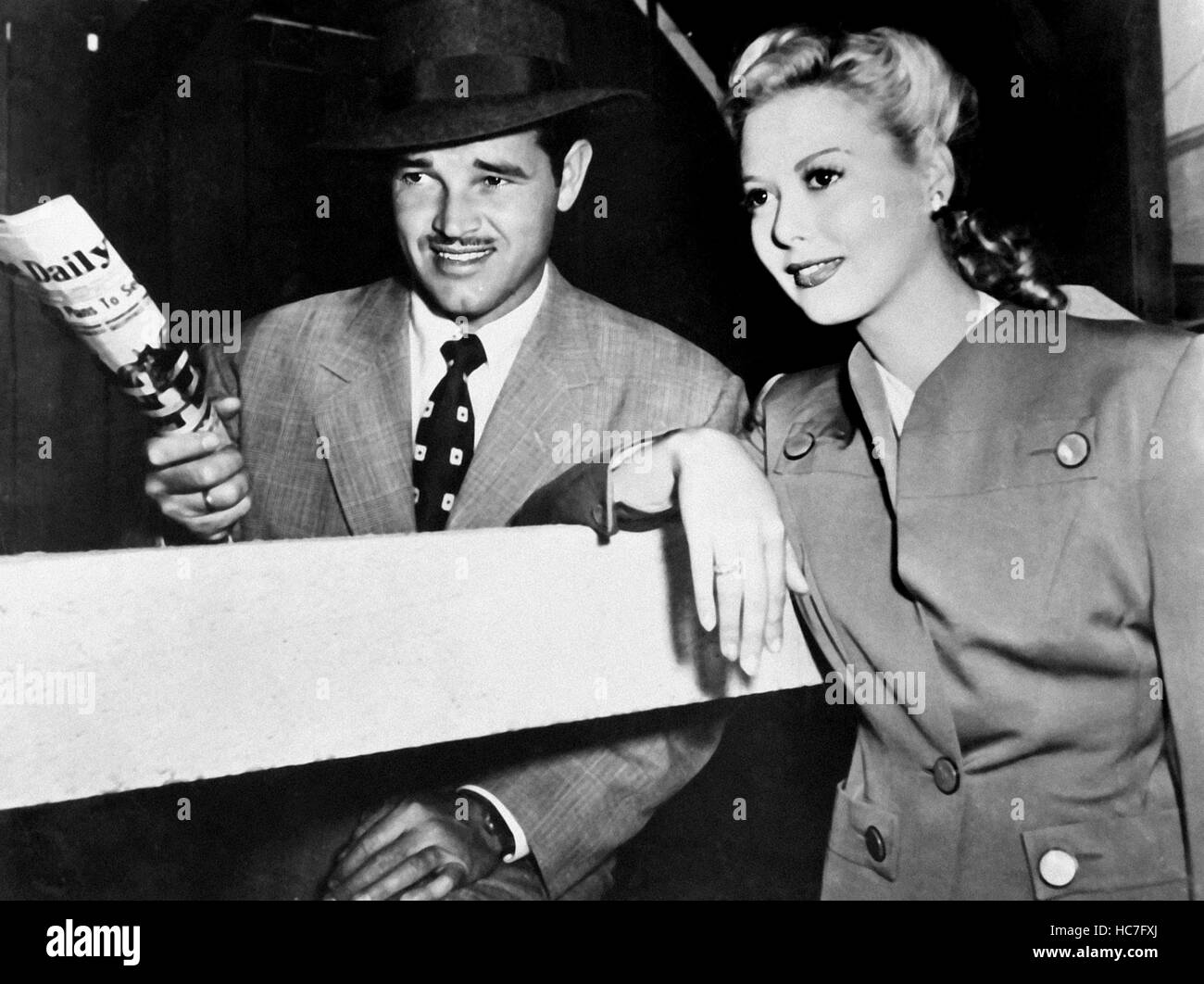 THOROUGHBREDS, from left, Tom Neal, Adele Mara, 1944 Stock Photo - Alamy
