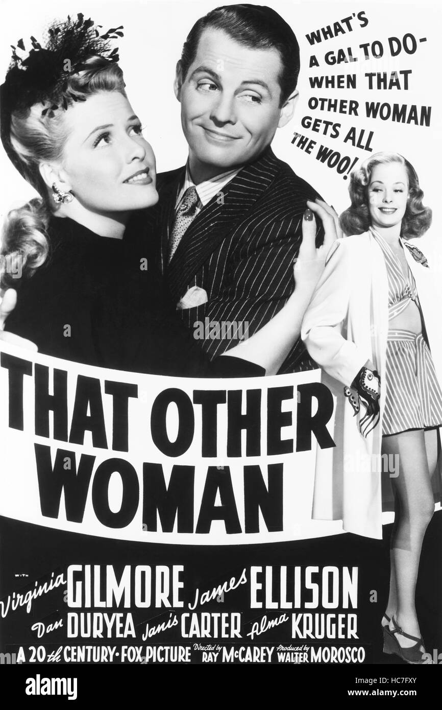 THAT OTHER WOMAN, US poster, from left: Janis Carter, James Ellison ...