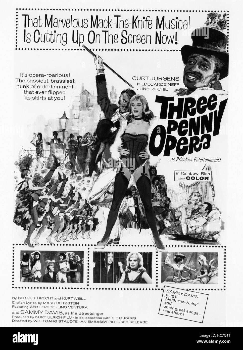 THREE PENNY OPERA, (aka DIE DREIGROSCHENOPER), Curd Jurgens, Hildegarde ...