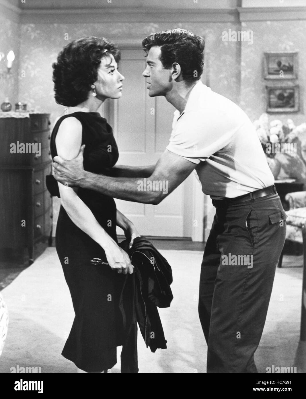 THIS REBEL BREED, from left: Rita Moreno, Mark Damon, 1960 Stock Photo ...