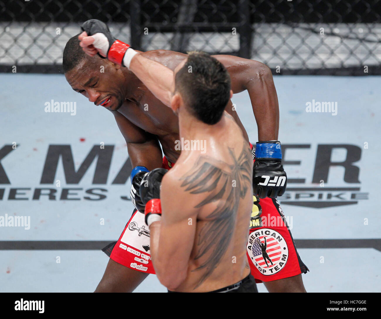 Tony Ferguson, right, fights Yves Edwards at The Ultimate Fighter 14 ...