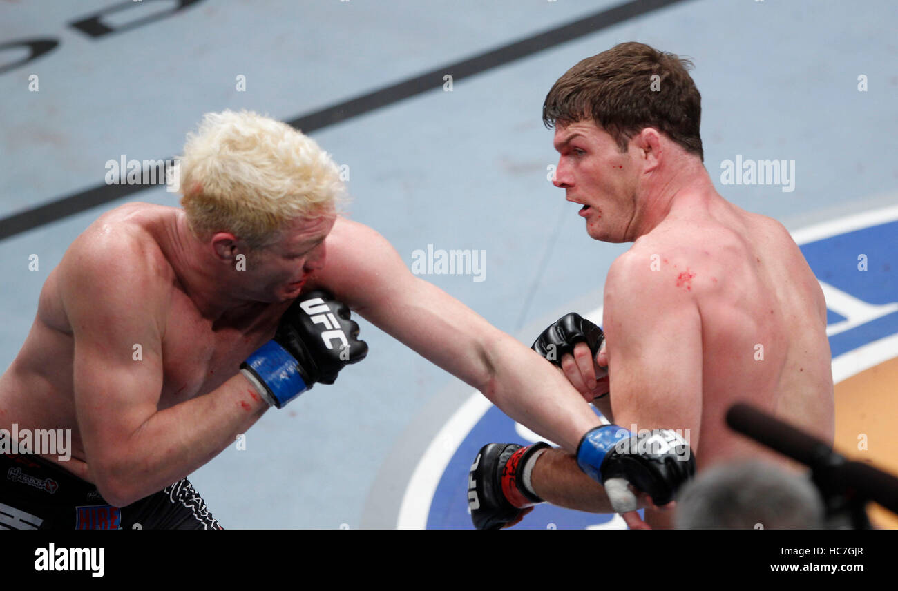 Michael Bisping, right, fights Jason Miller at The Ultimate Fighter 14 ...