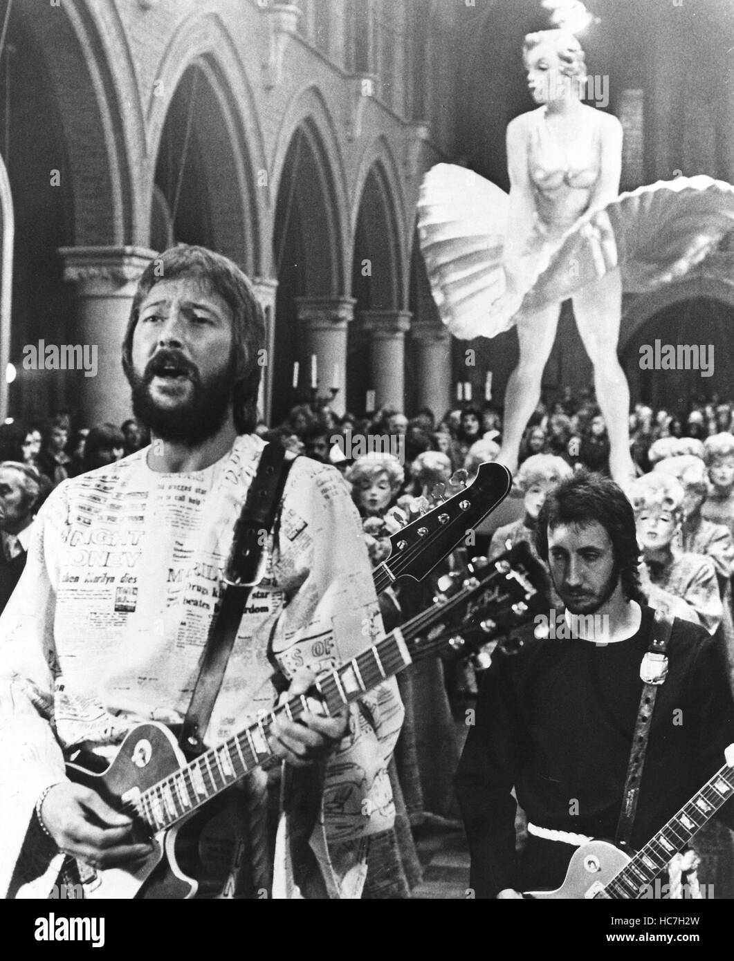 TOMMY, Eric Clapton, Pete Townshend, in front of a Marilyn Monroe ...