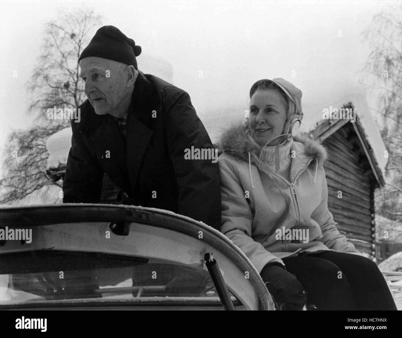 SONG OF NORWAY, Andrew and Virginia Stone on location, 1970 Stock Photo ...