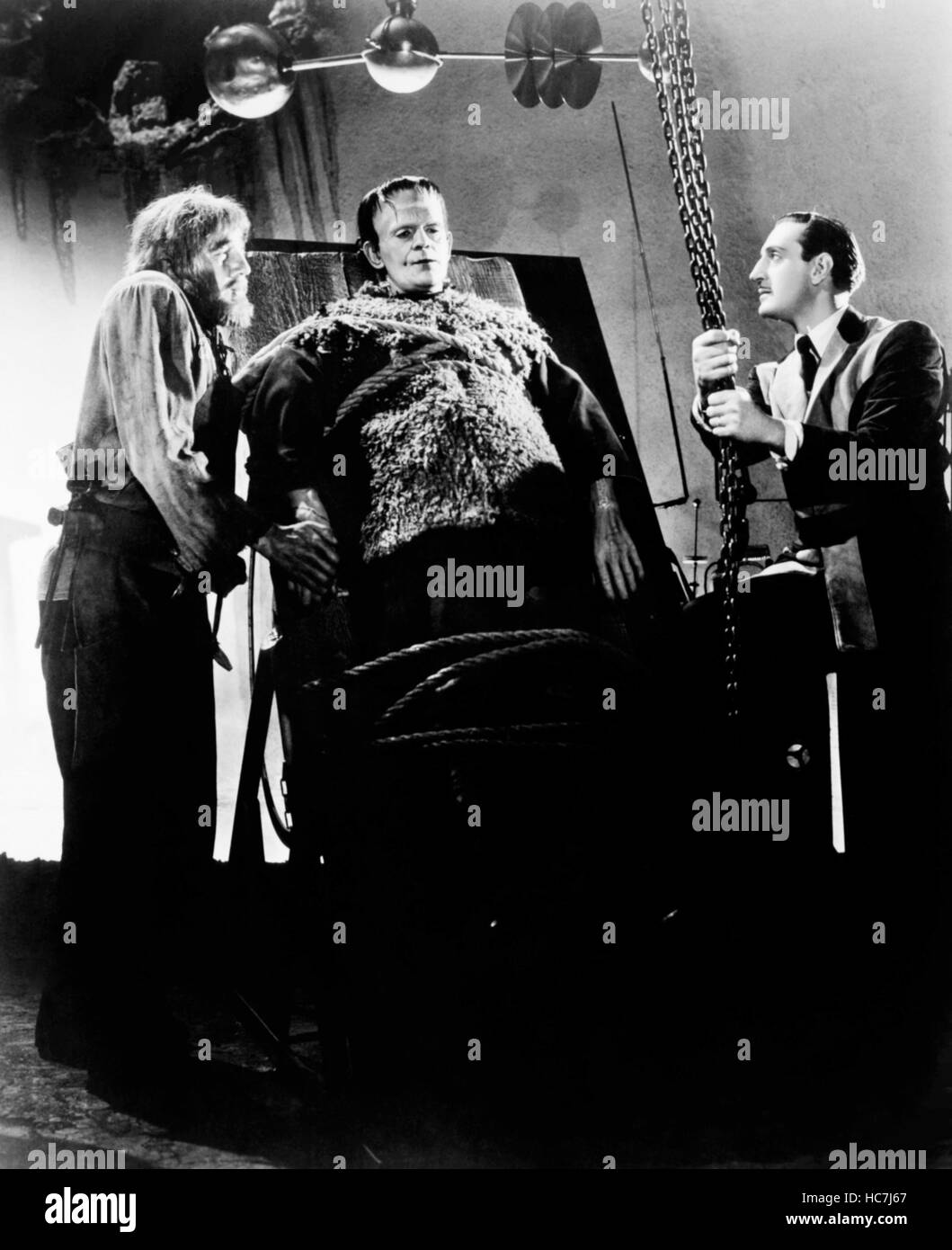 SON OF FRANKENSTEIN, from left, Bela Lugosi, Boris Karloff, Basil ...