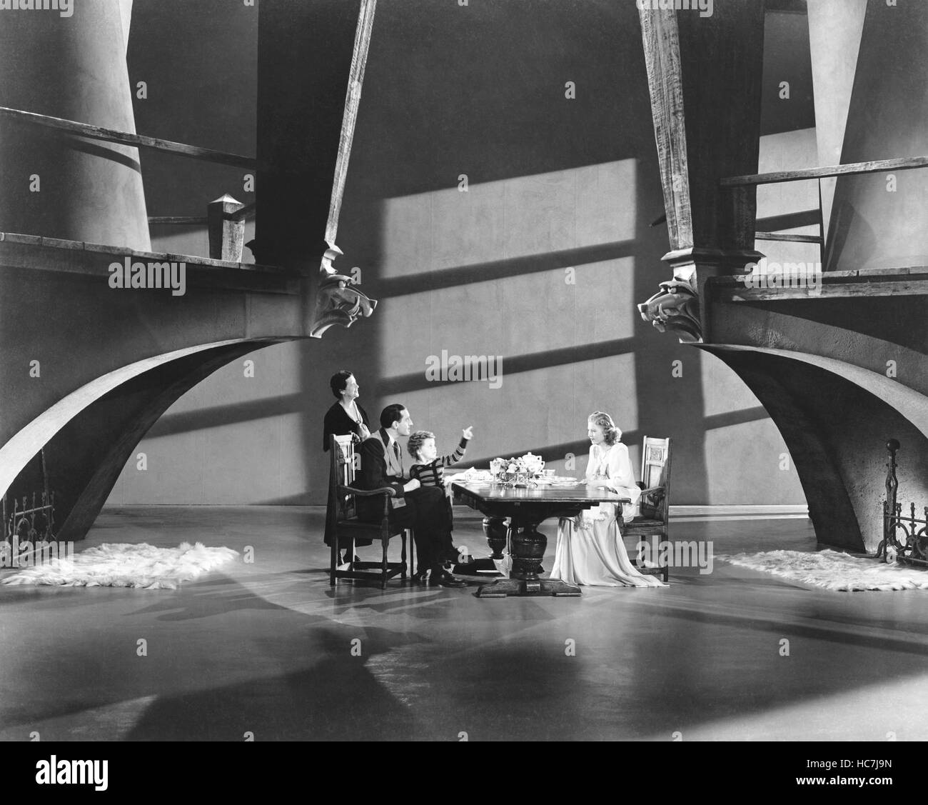 SON OF FRANKENSTEIN, from left, Emma Dunn, Basil Rathbone, Donnie ...