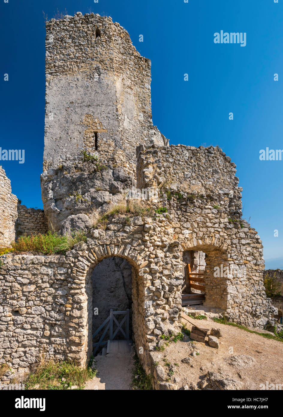 Ruins of Lietava Castle (Lietavsky hrad), 13th century, near Zilina ...