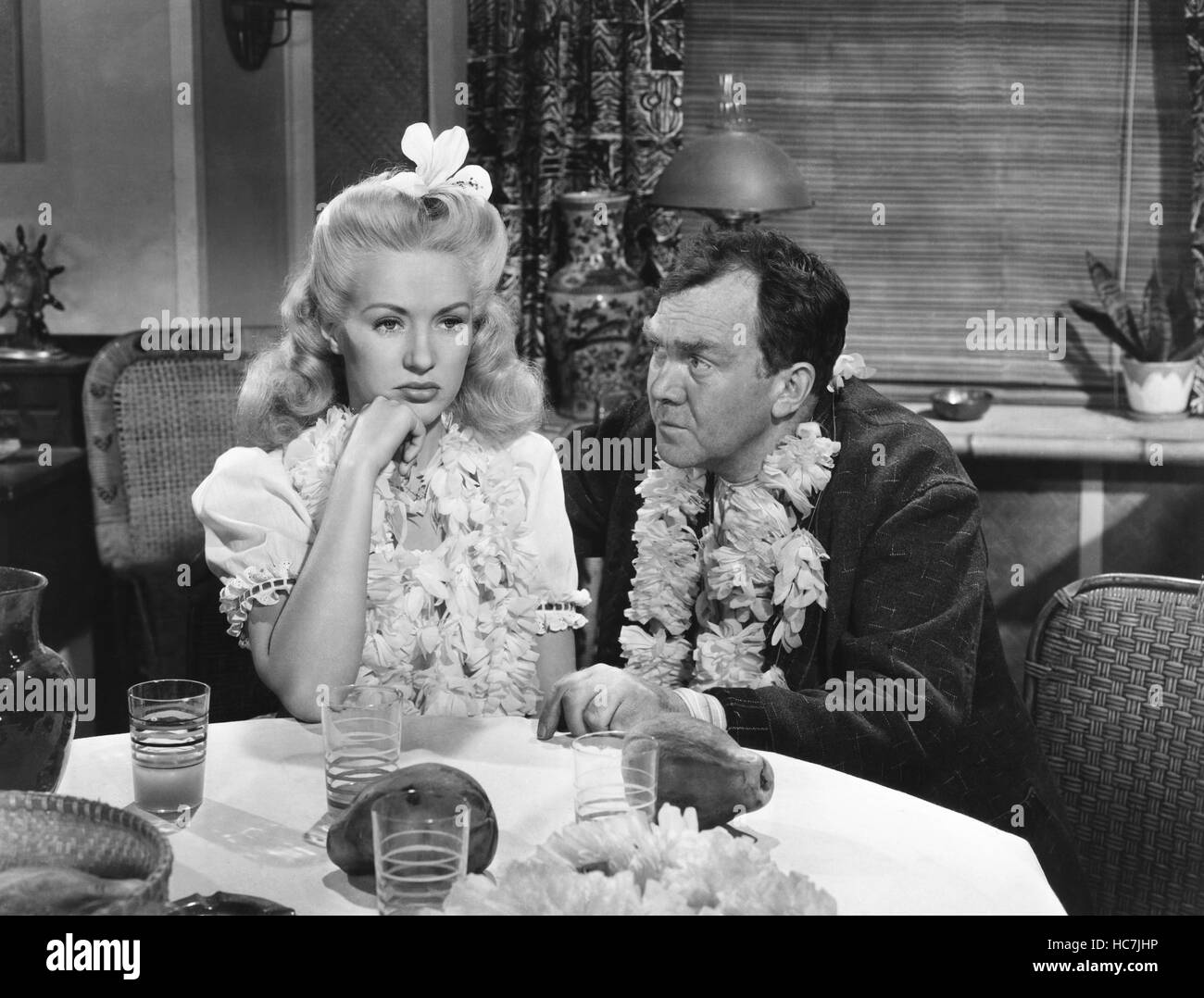 SONG OF THE ISLANDS, from left: Betty Grable, Thomas Mitchell, 1942. TM & copyright ©20th ...