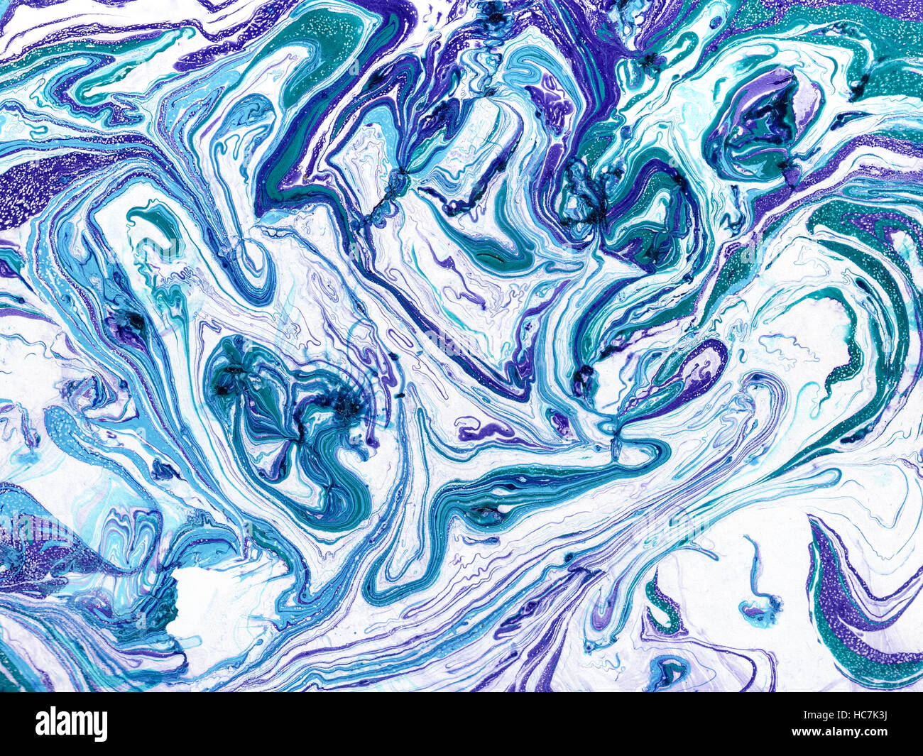 Hand drawn abstract marble texture. Handmade with liquid paint Stock ...