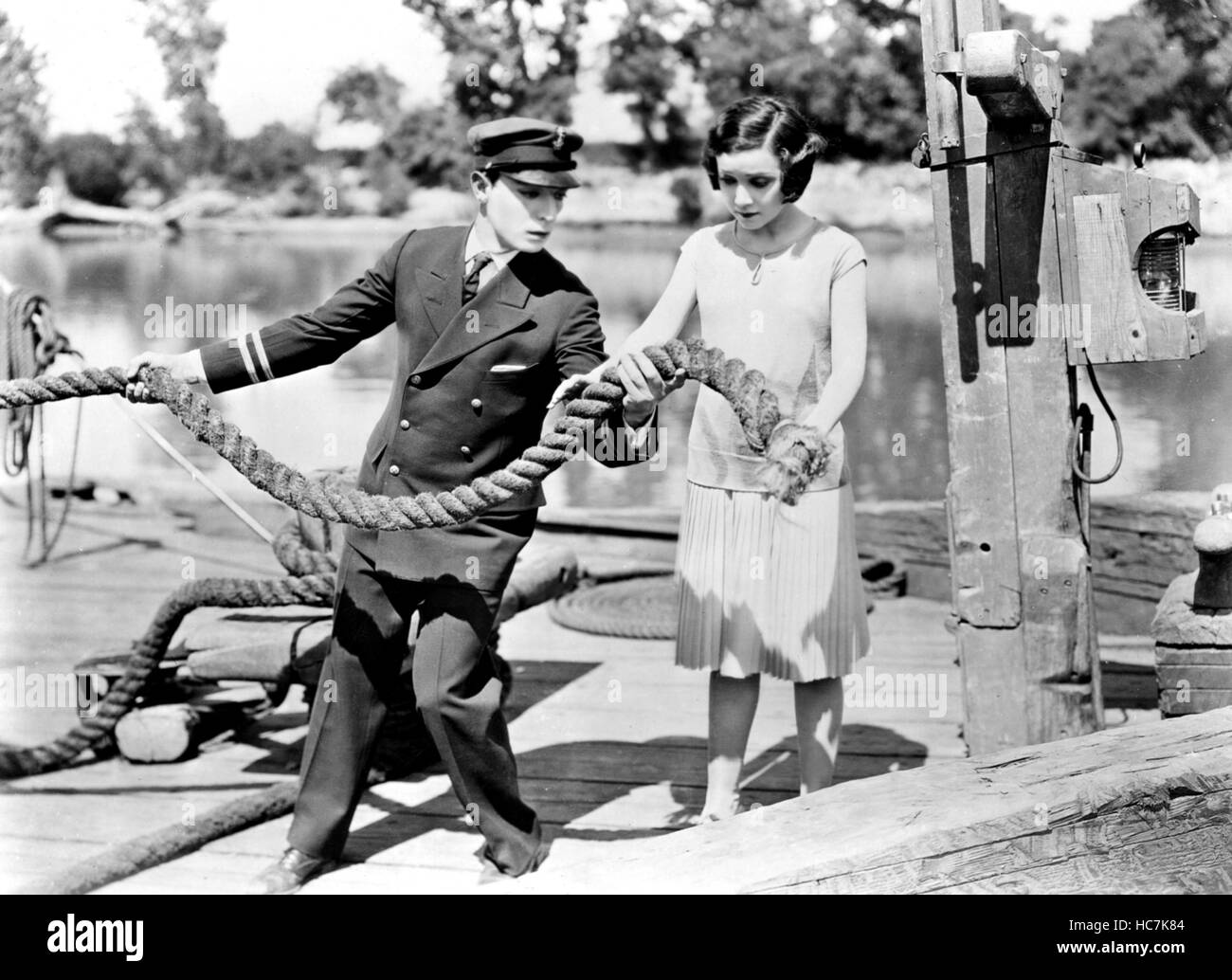 STEAMBOAT BILL, JR., Buster Keaton, Marion Byron, 1928 Stock Photo - Alamy