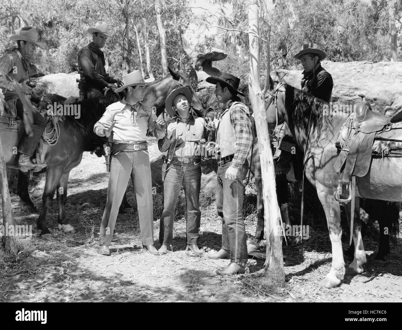 STAGECOACH BUCKAROO, second, third, fourth and fifth from left: Kermit ...