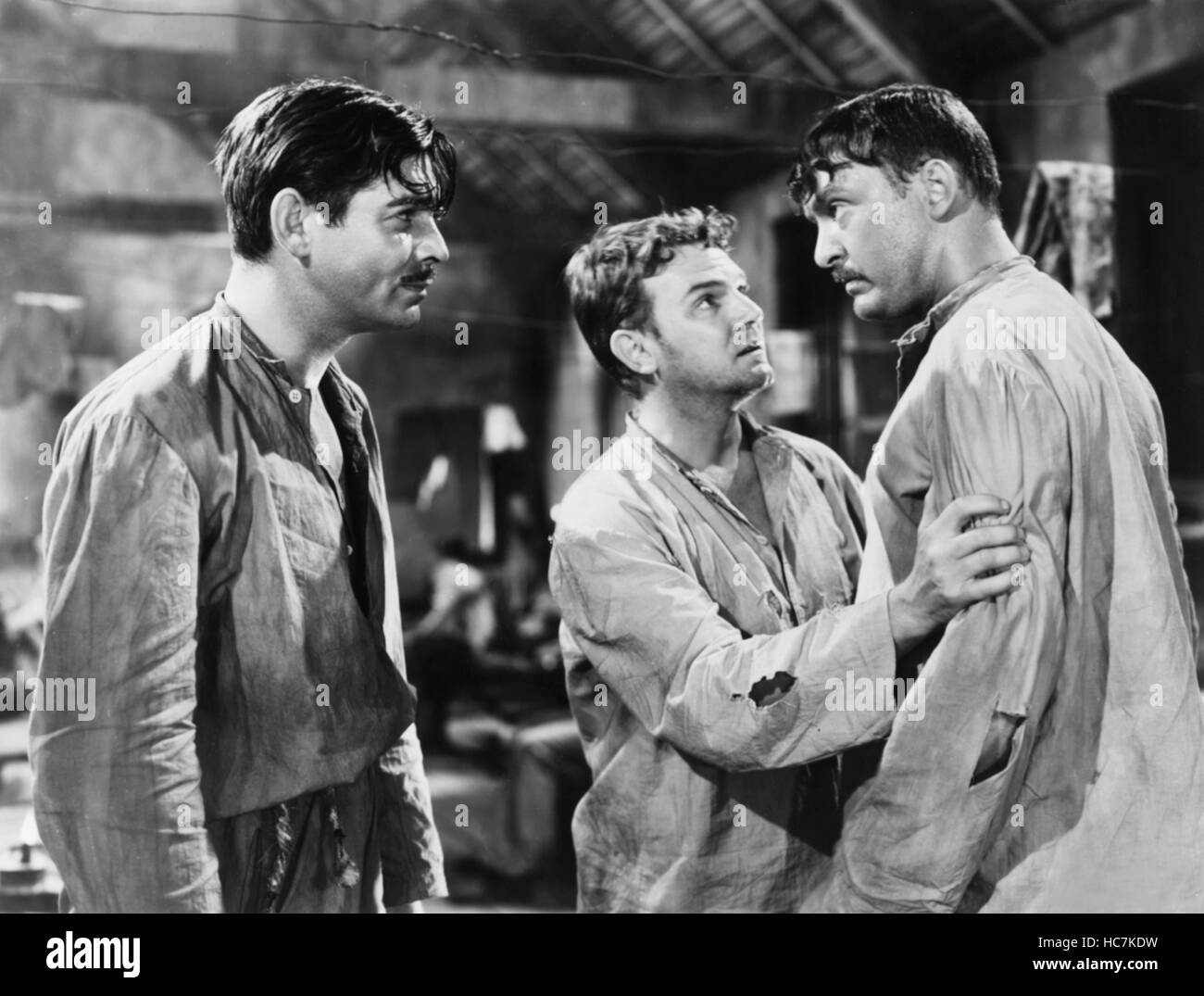 STRANGE CARGO, from left, Clark Gable, John Arledge, Albert Dekker ...
