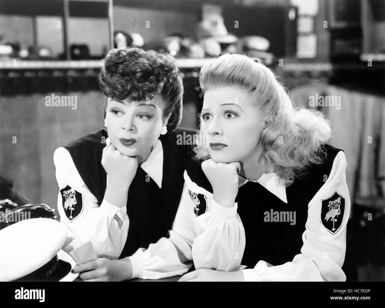 THE STORK CLUB, from left: Iris Adrian, Betty Hutton, 1945 Stock Photo ...