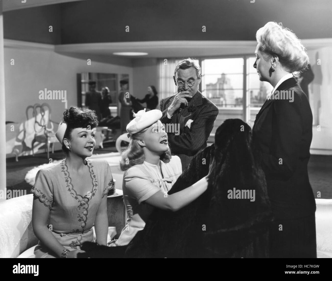THE STORK CLUB, from left: iris Adrian, Betty Hutton, Barry fitagerald ...
