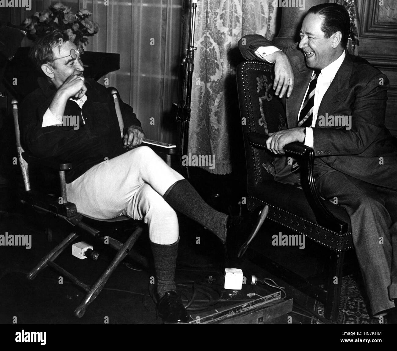 THE STORK CLUB, Barry Fitzgerald and Robert Benchley laugh on set, 1945 ...