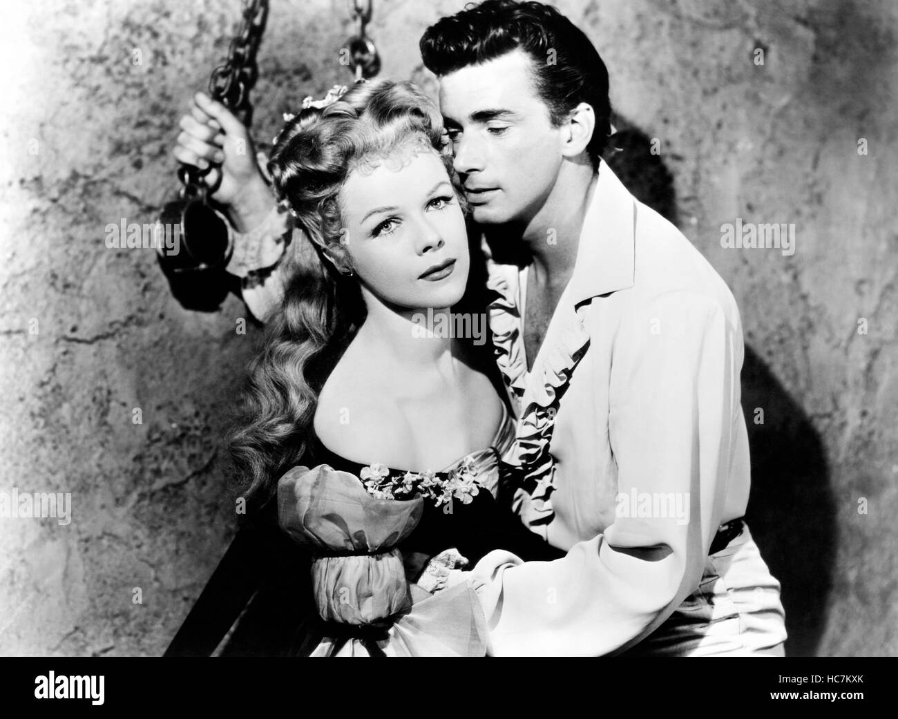 THE STRANGE DOOR, from left: Sally Forrest, Richard Wyler (aka Richard ...