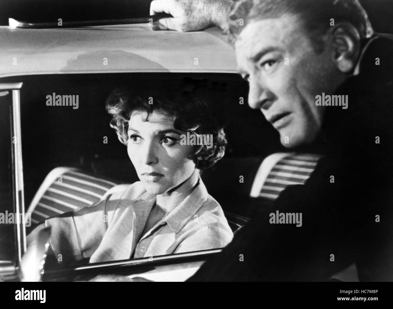 STARK FEAR, from left: Beverly Garland, Kenneth Tobey, 1962 Stock Photo ...