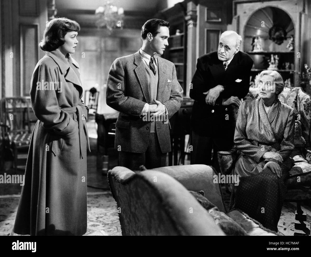 STAGE FRIGHT, from left: Jane Wyman, Richard Todd, Alastair Sim, Sybil ...