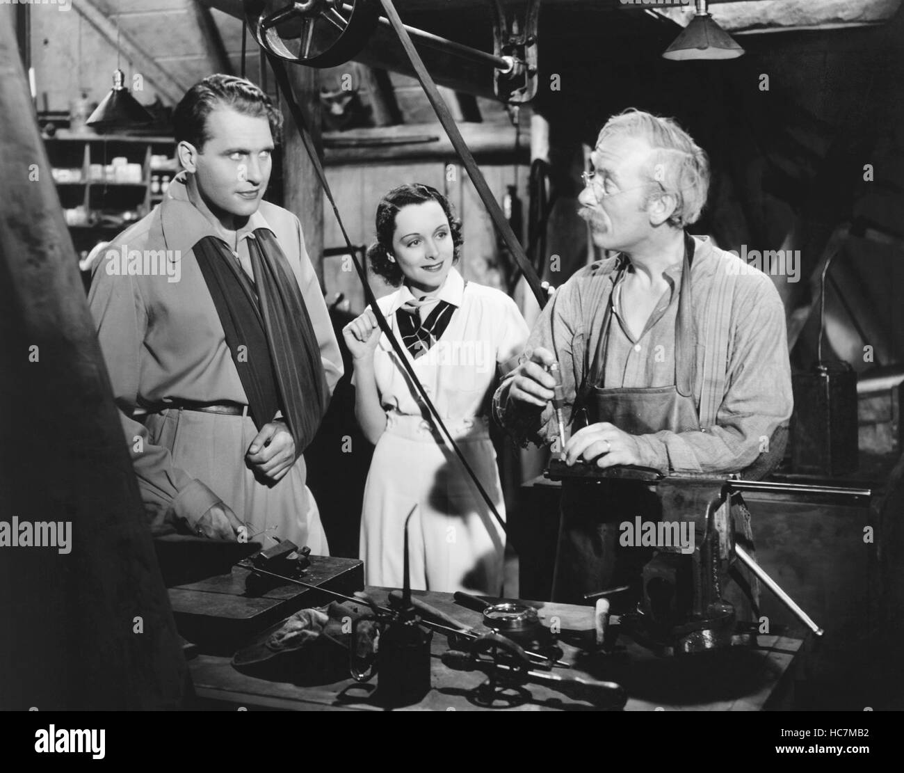 STRAIGHT FROM THE SHOULDER, from left: Ralph Bellamy, Katherine Locke ...