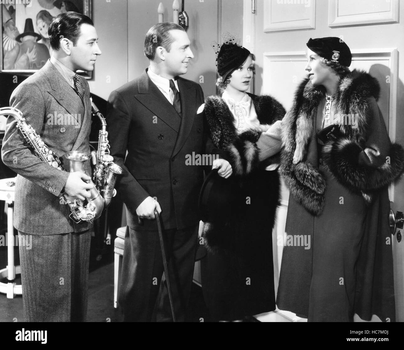 STOLEN HARMONY, from left: George Raft, Ben Bernie, Grace Bradley ...