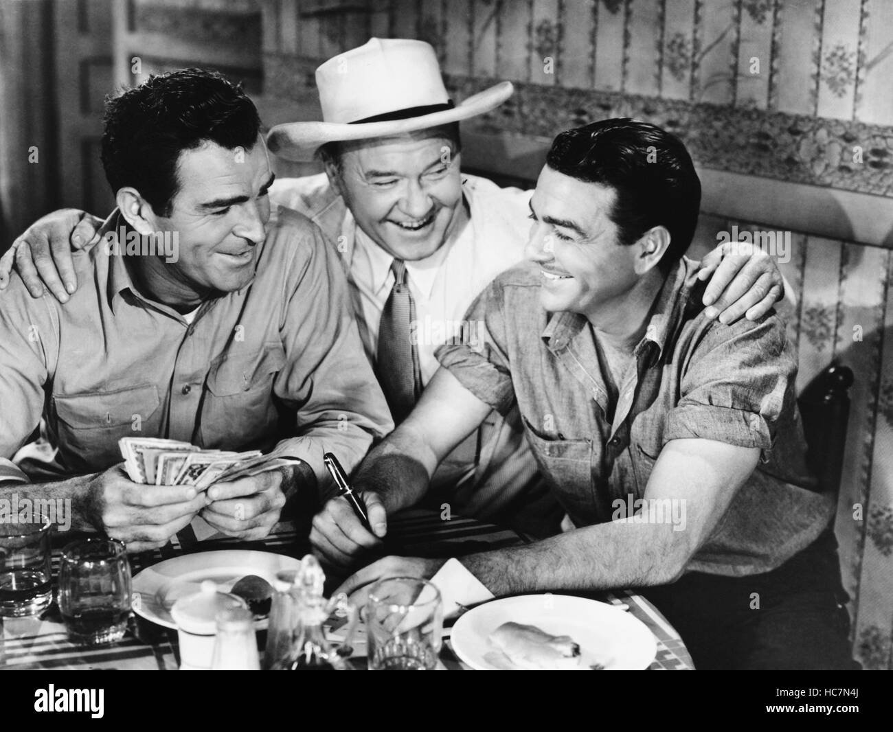 STRIKE IT RICH, from left: Rod Cameron, Emory Parnell, Don Castle, 1948 ...