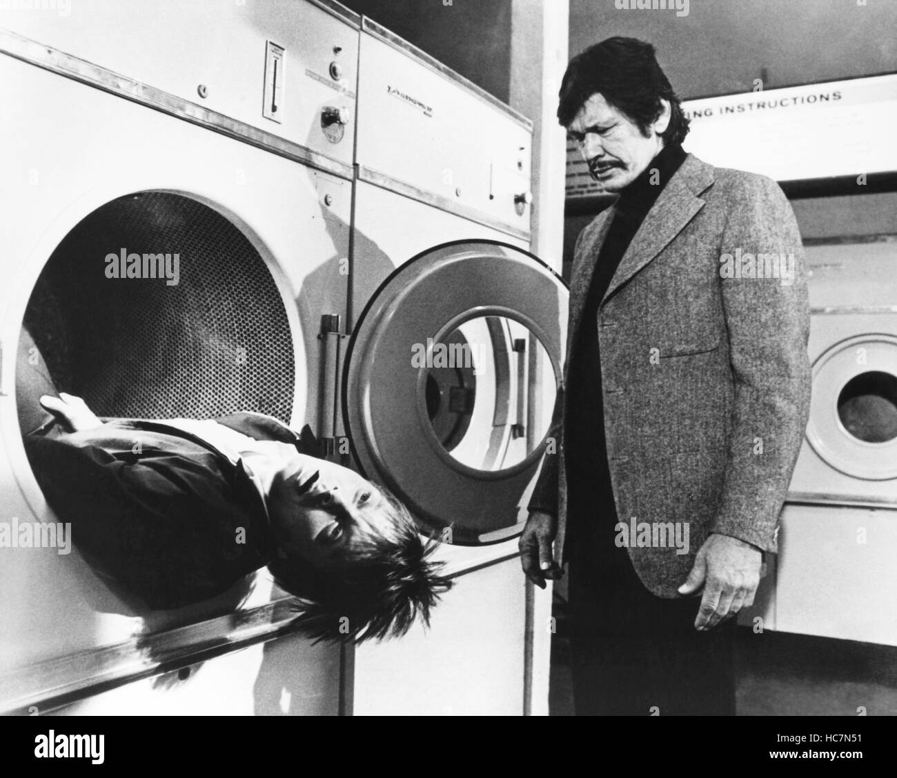 ST. IVES, from left: Jerry Brutsche, Charles Bronson, 1976 Stock Photo ...