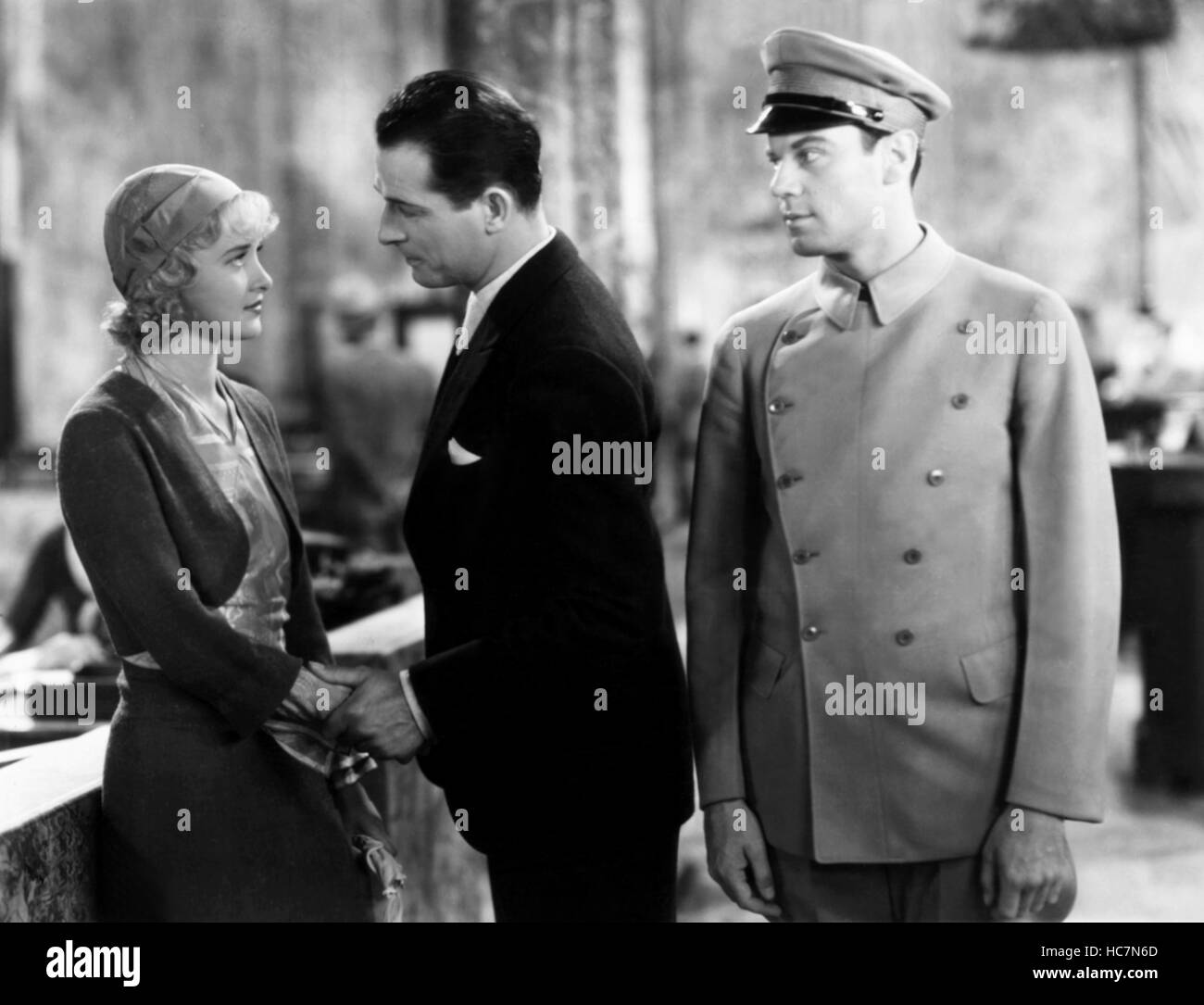 STRANGE JUSTICE, from left, Marian Marsh, Reginald Denny, Norman Foster ...