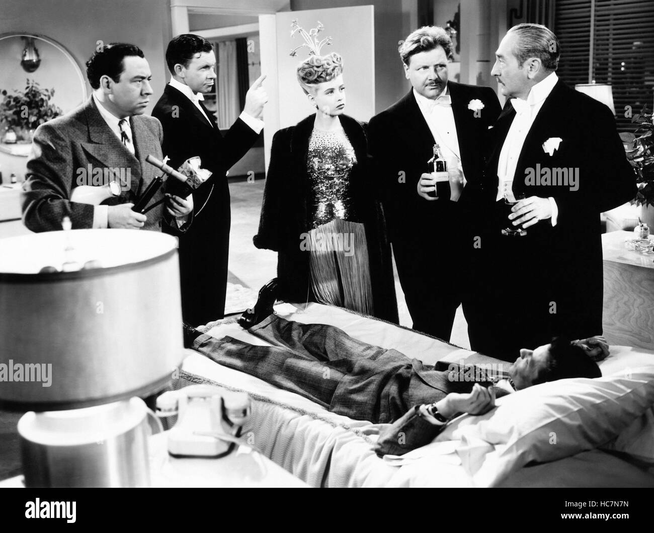 STEP LIVELY, from left, Wally Brown, George Murphy, Gloria DeHaven ...