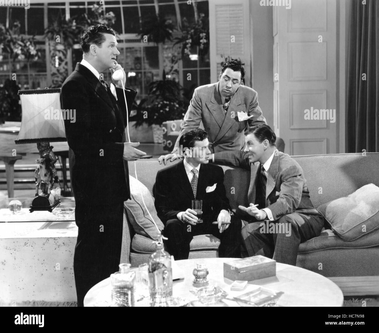 STEP LIVELY, Wally Brown, Frank Sinatra, Alan Carney, George Murphy ...