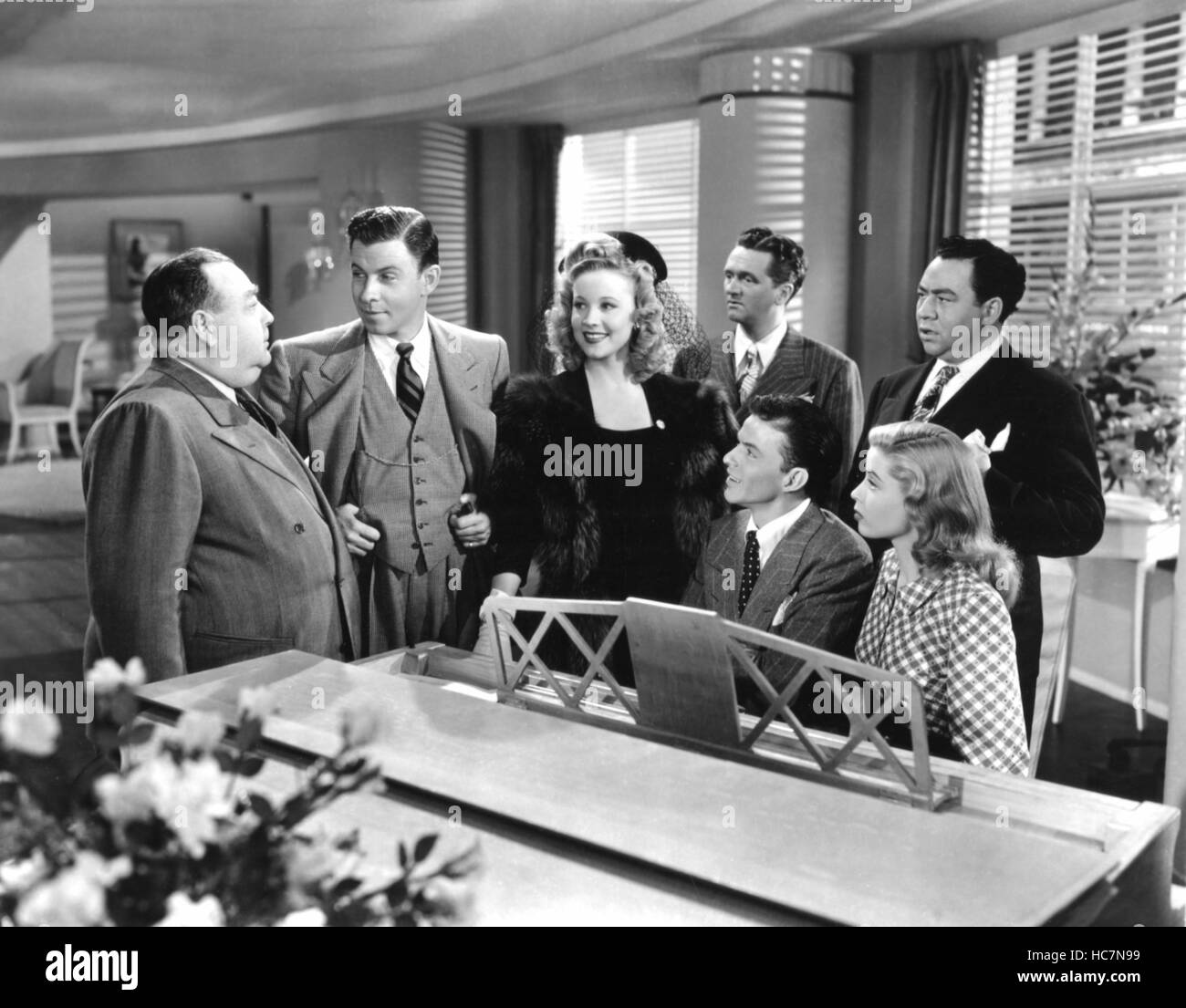 STEP LIVELY, Eugene Pallette, George Murphy, Anne Jeffreys, Wally Brown ...