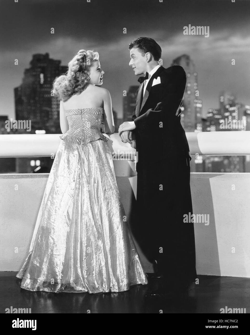 STEP LIVELY, from left, Gloria DeHaven, Frank Sinatra, 1944 Stock Photo ...
