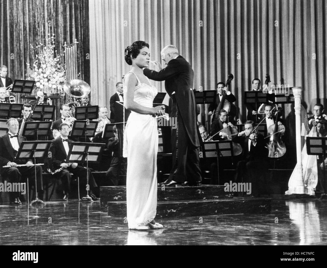 ST. LOUIS BLUES, from left, Eartha Kitt, Constantin Bakaleinikoff, 1958 Stock Photo - Alamy