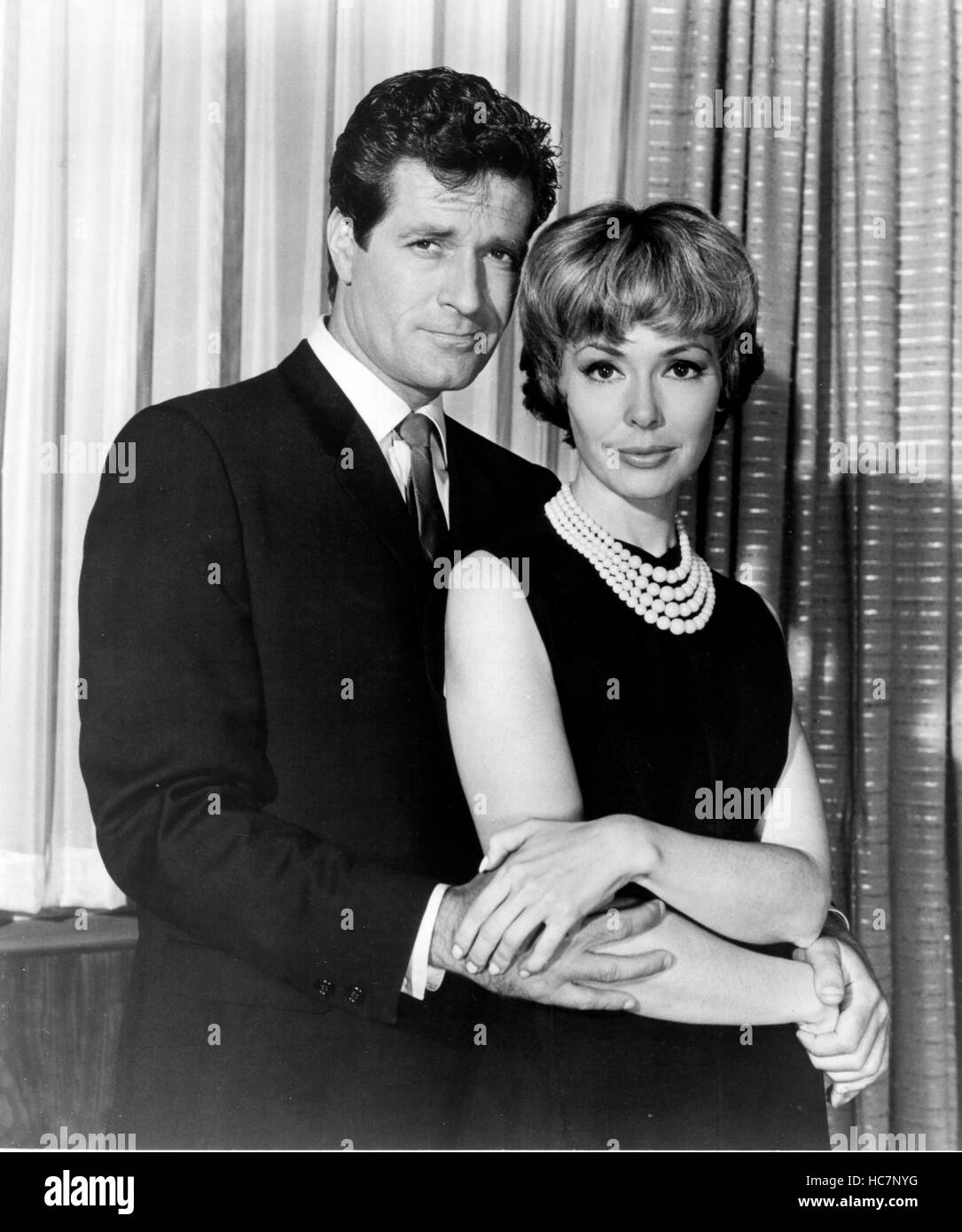 STRATEGY OF TERROR, fron left, Hugh O'Brian, Barbara Rush, 1969 Stock ...